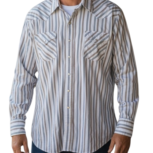 Ely Cattleman | Shirts | Ely Cattleman Big Man 4x Big Vertical Stripe ...